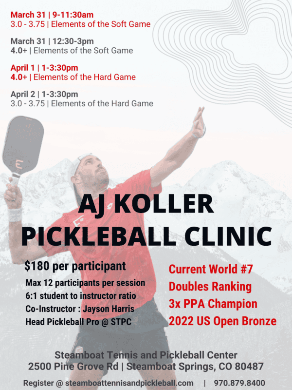 Home - Steamboat Tennis and Pickleball